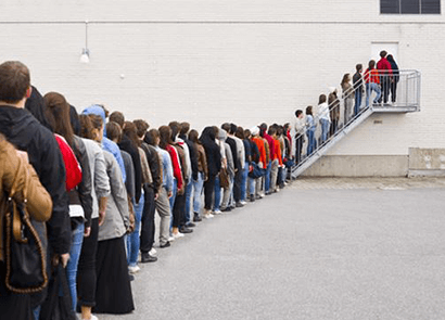 How to say to line up in Chinese?